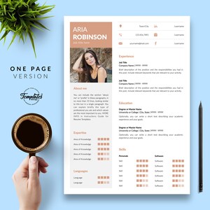 Modern Resume Template, Cover Letter, References (digital Download) - Etsy