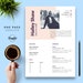 Word Resume Template / Modern Resume Design With Photo / Modern CV ...