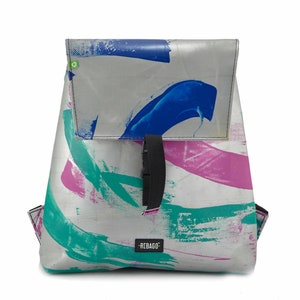 Tarpaulin truck tarp LKW-Plane upcycled upcycling backpack | Etsy