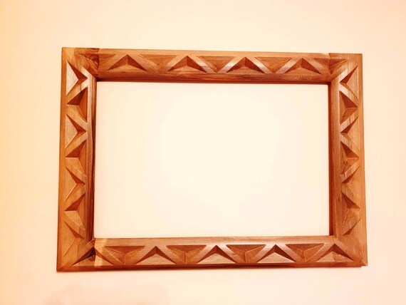 Wooden Picture Frame Wooden Photo Frame Carved Photo Frame - Etsy
