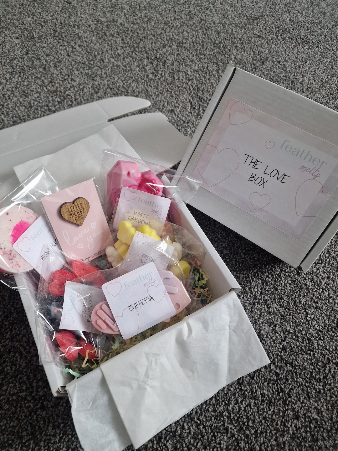 Love Themed Wax Melt Selection Box Gift Box - Etsy