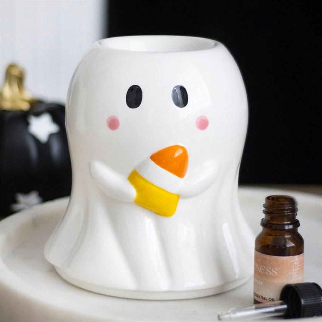 Candy Corn Ghost Ceramic Wax Burner Wax Melter - Etsy