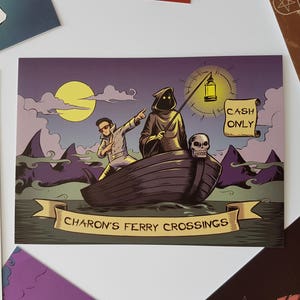 A Postcard From Hell Set of 8 A6 Art Postcards in Wax Sealed Envelope ...