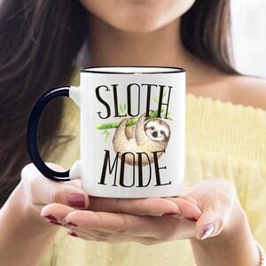 Sloth Mug, Sloth Coffee Mug, Sloth Gift, Funny Sloth Mug, Sloth Coffee ...