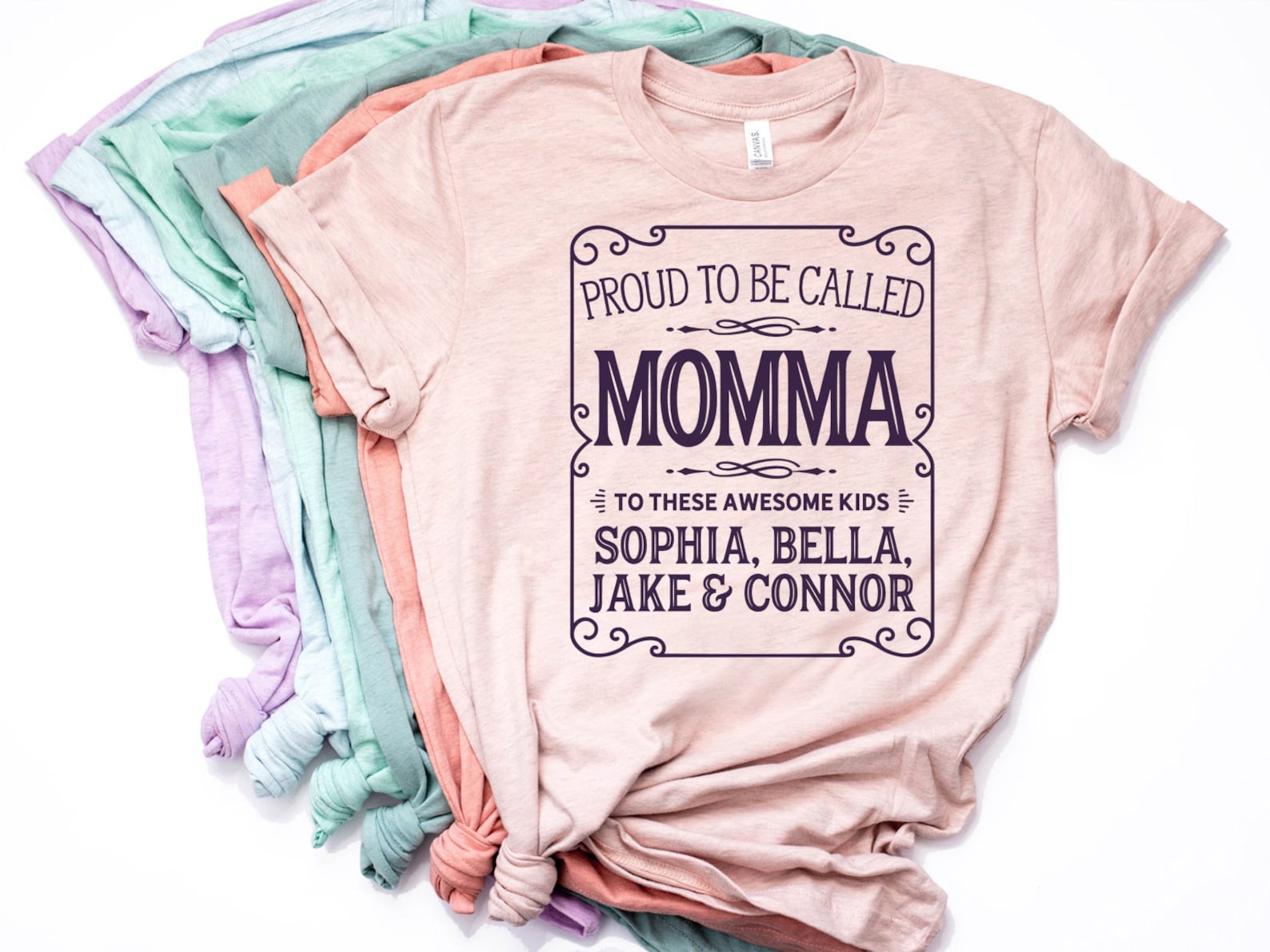 Momma T Shirt, Momma Shirt, Momma TShirt, Momma Gift, Matching Family ...