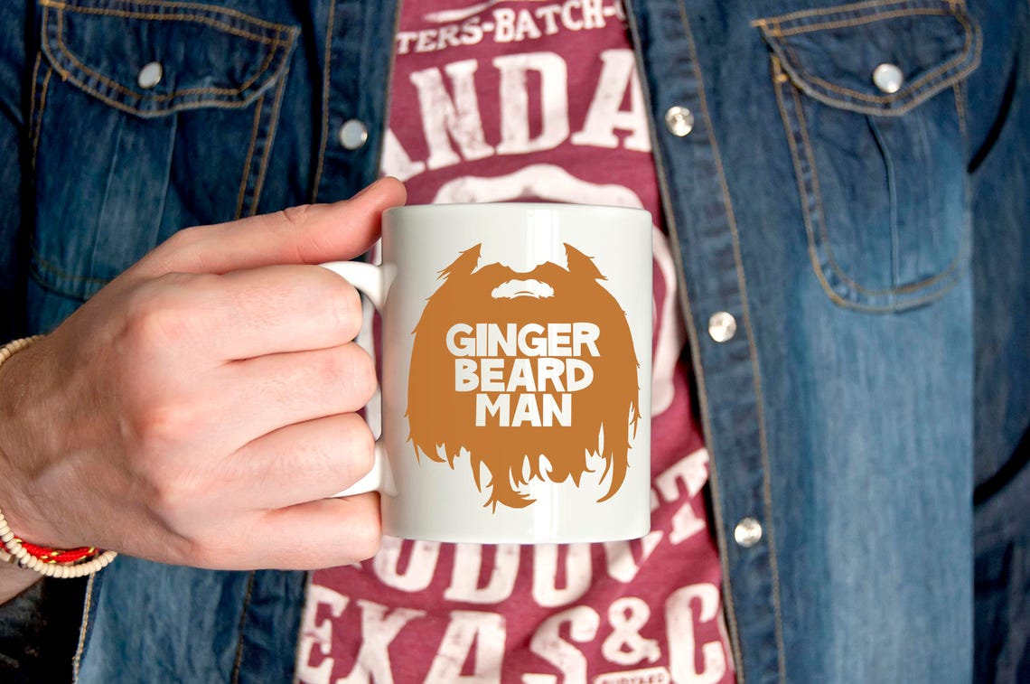 Funny Coffee Mug, Ginger Beard Man Coffee Mug, Beard Coffee Mug, Funny ...