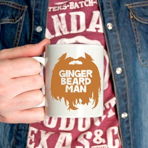 Funny Coffee Mug, Ginger Beard Man Coffee Mug, Beard Coffee Mug, Funny ...