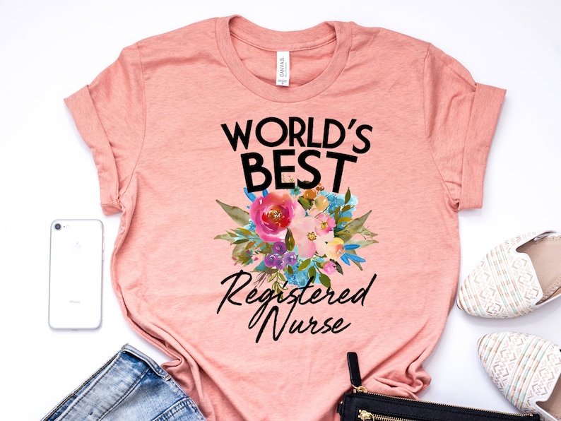 Registered Nurse Shirt, RN Shirt, RN Tshirt, World's Best Registered ...