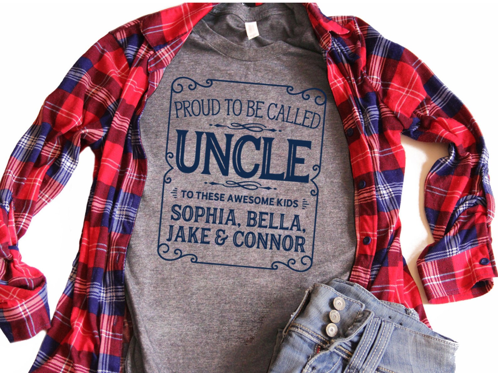 Uncle Gift Uncle T Shirt Uncle Shirt Aunt and Uncle Custom | Etsy