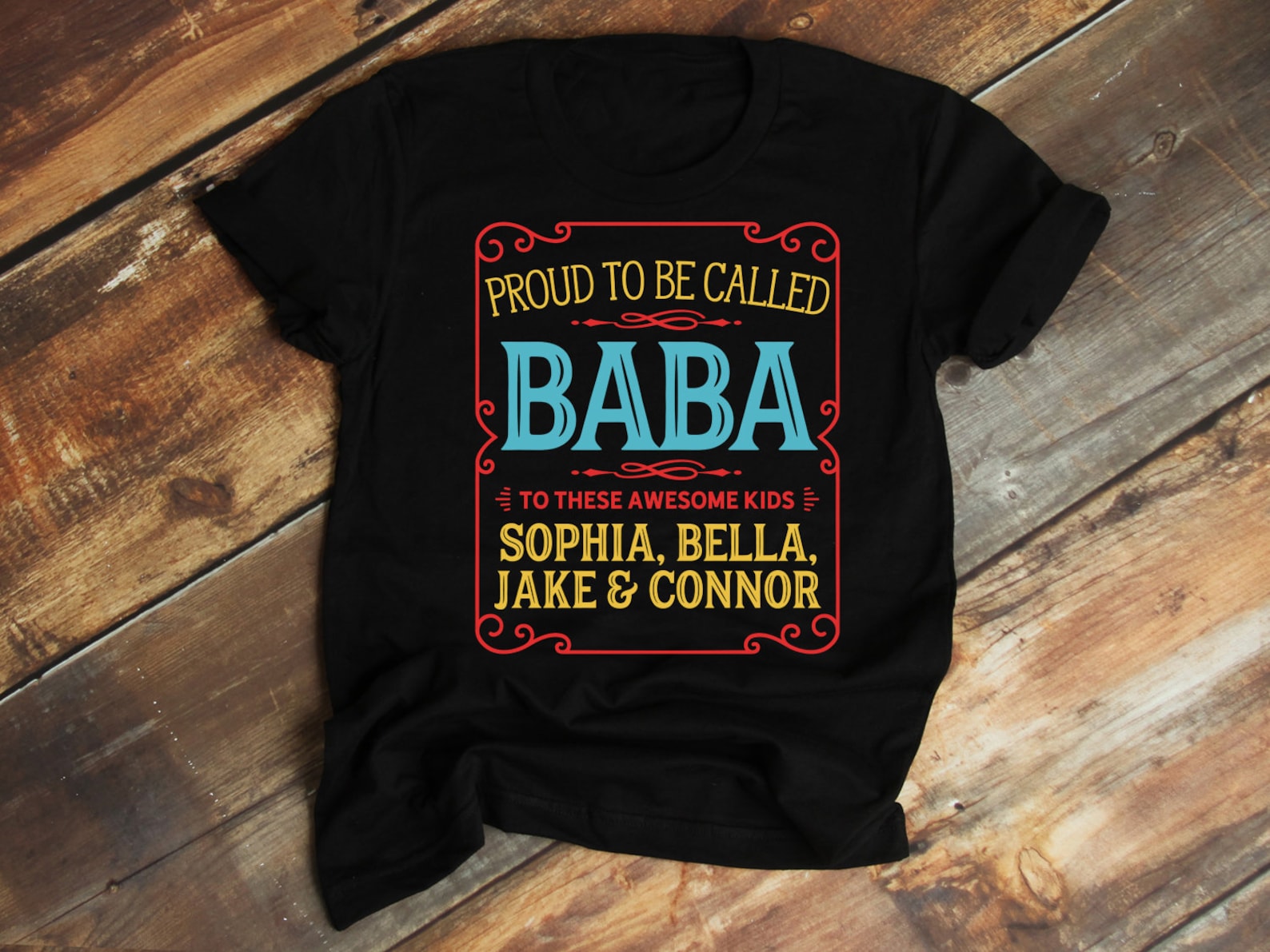 Baba T Shirt, Gig and Baba, Baba Tshirt, Father's Day Shirt, Baba Shirt ...