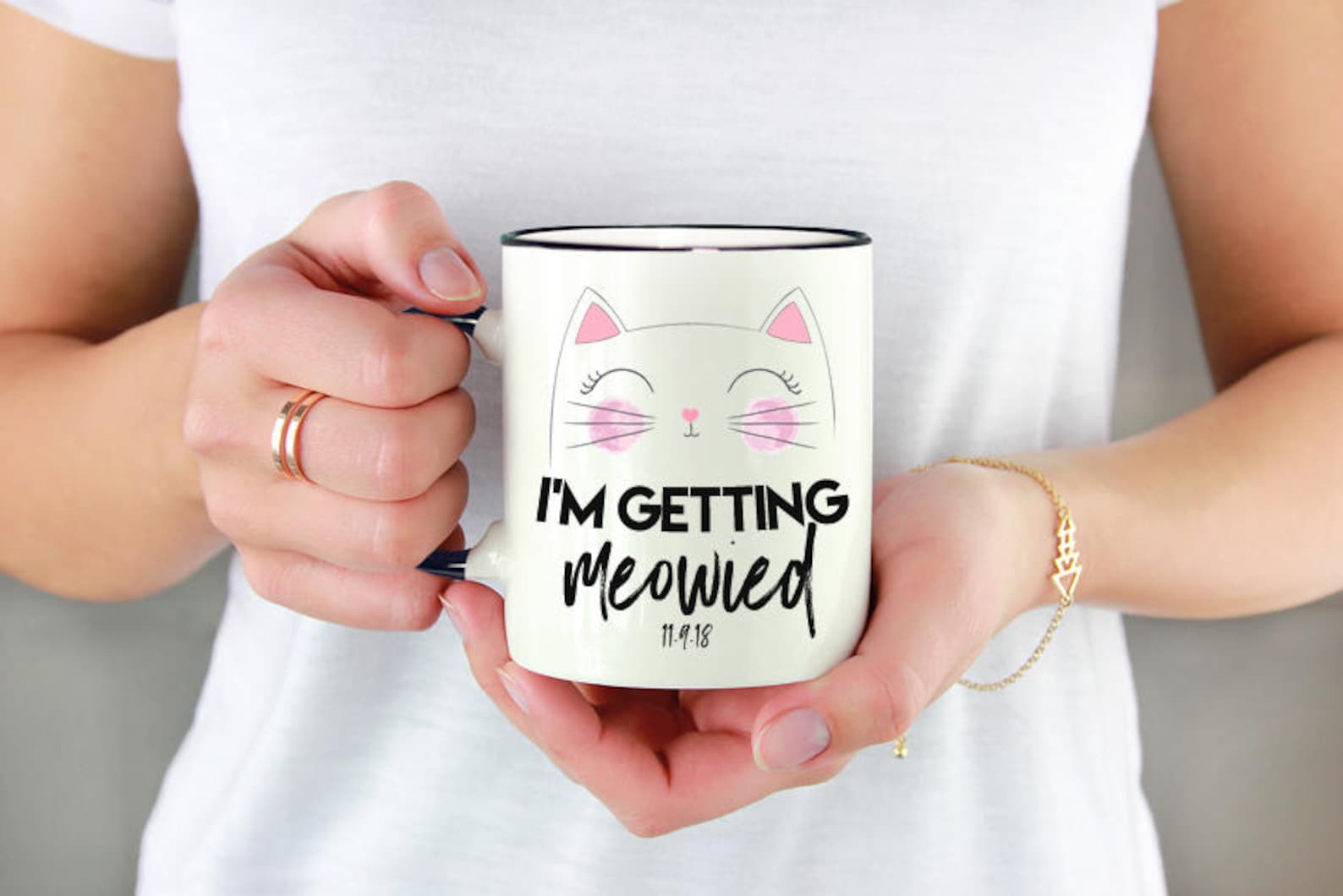 I'm Getting Meowied, Getting Meowied Mug, Cat Marriage Mug, Just ...