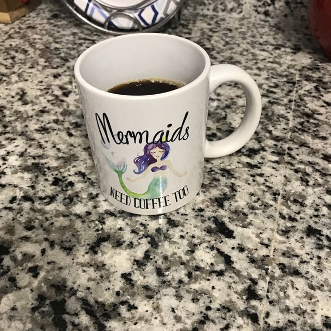 Mermaid Coffee Mug Mermaids Need Coffee Too Mug Funny | Etsy