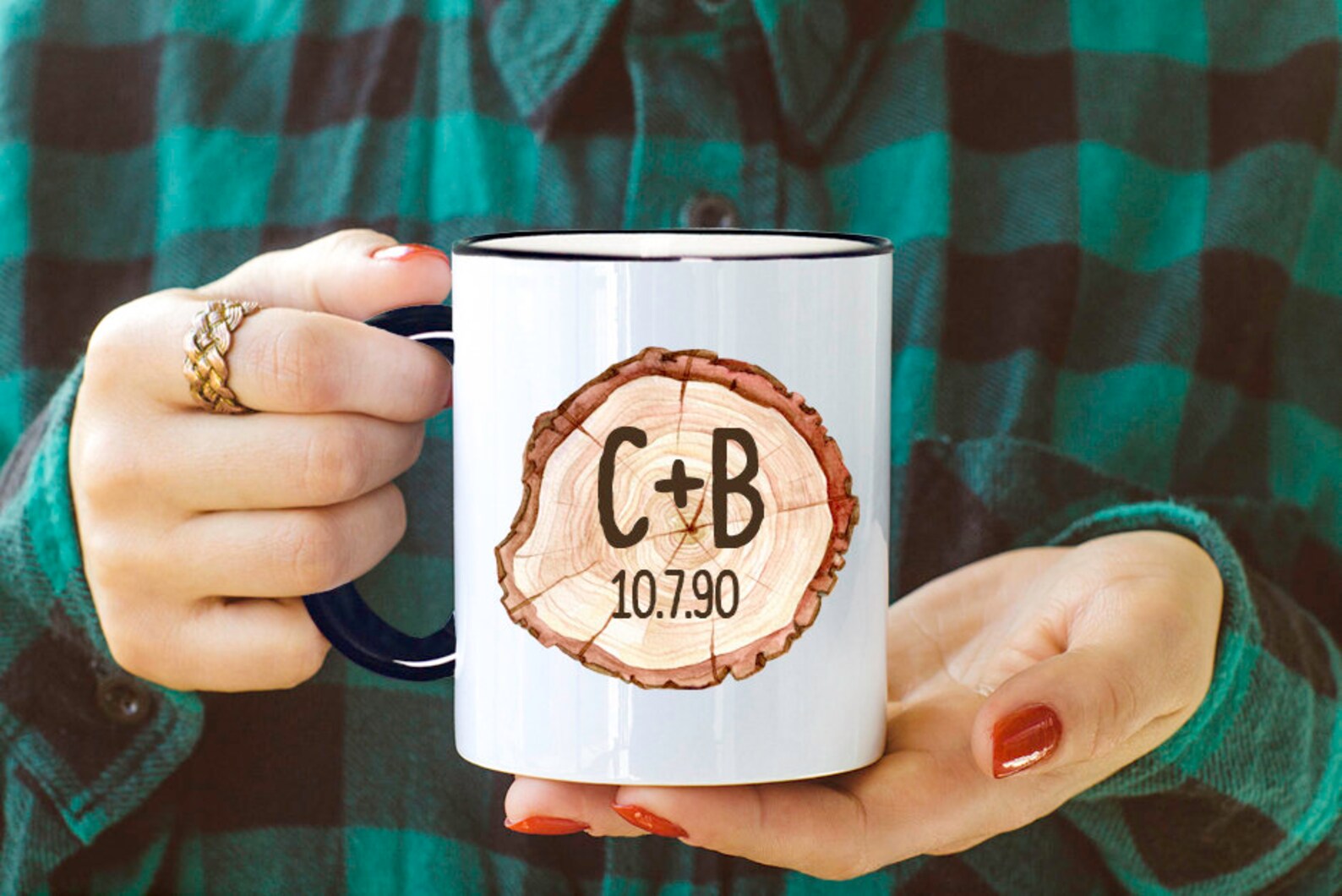 Wedding Date Mugs Anniversary Gift Anniversary Date Couples - Etsy