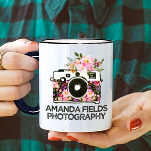 Photography Logo Mug, Custom Photography Mug, Photography Mug ...