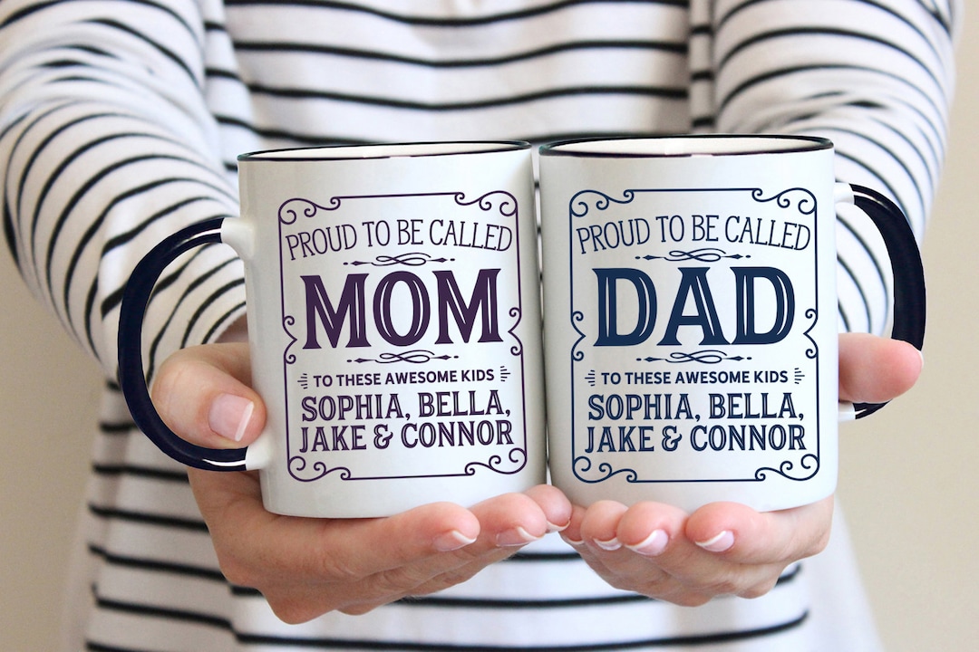 Mom Coffee Mug, Dad Coffee Mug, Mom Mug, Dad Mug, Mom and Dad Mugs ...