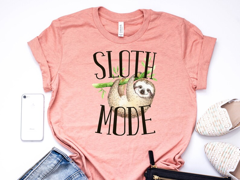Sloth T Shirt Sloth Mode Sloth Shirt Sloth Spirit Animal - Etsy
