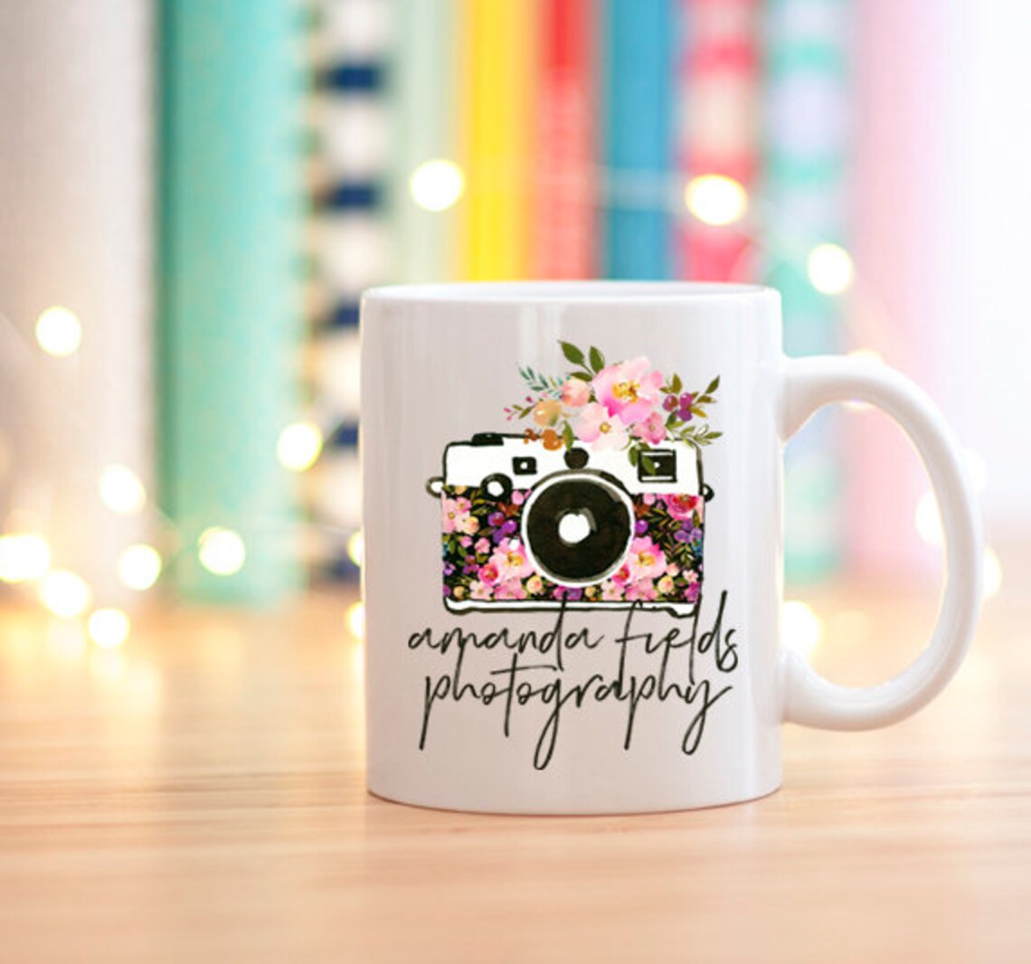 Photography Logo Mug, Custom Photography Mug, Photography Mug ...