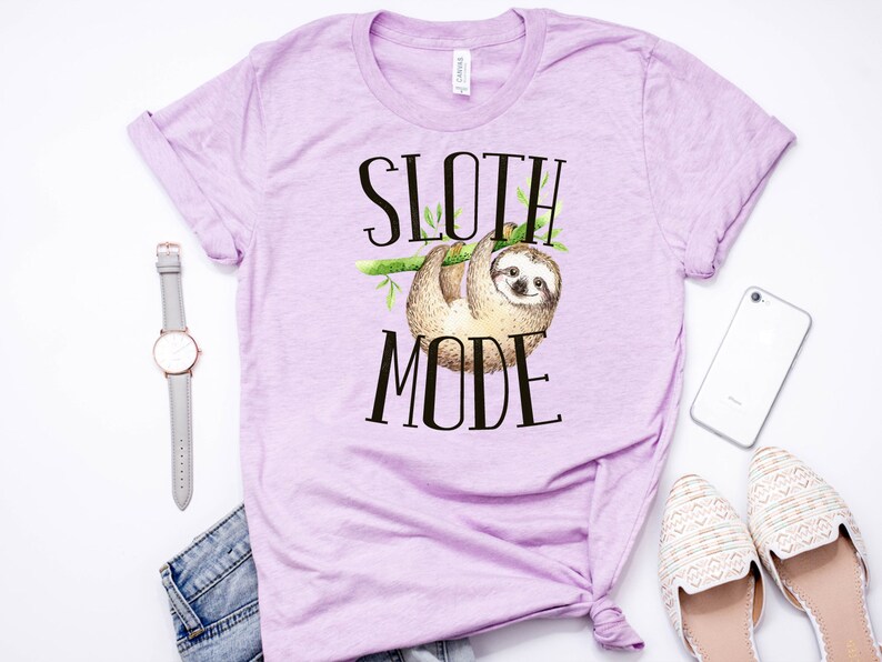 Sloth T Shirt Sloth Mode Sloth Shirt Sloth Spirit Animal - Etsy Norway