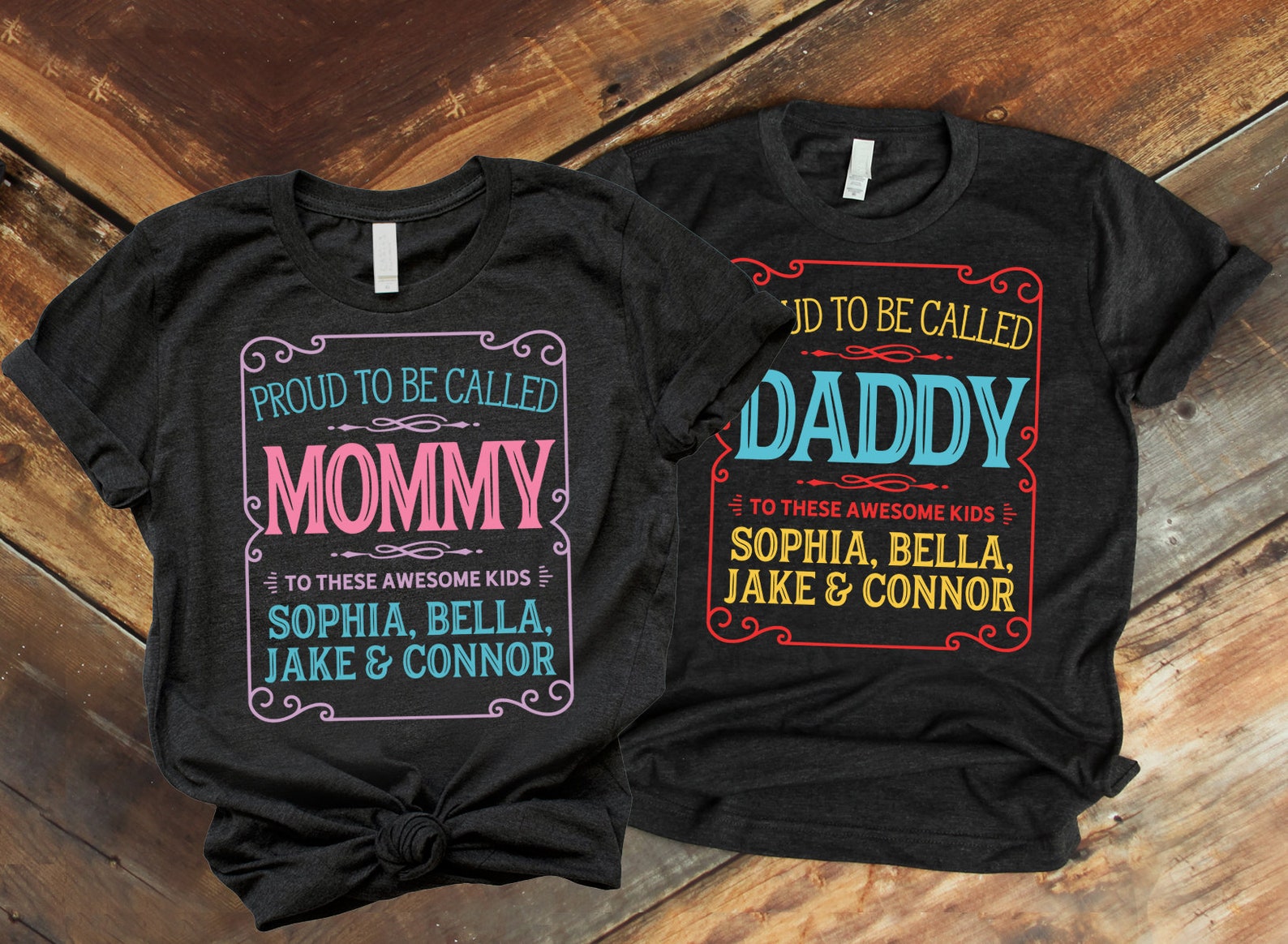 Matching Parent T Shirts, Mommy Shirt, Daddy Shirt, Mommy Gift, Daddy ...