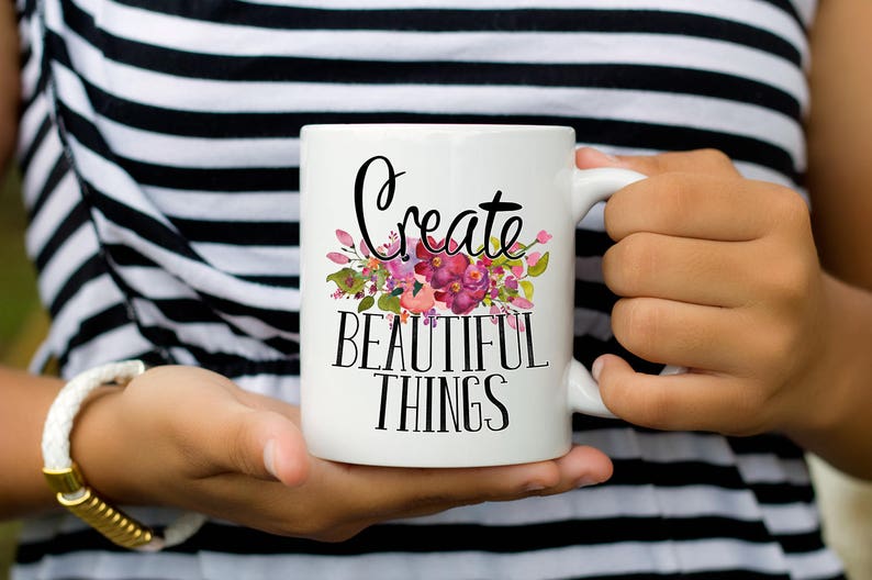 Create Beautiful Things Mug for Creatives Create Pretty - Etsy