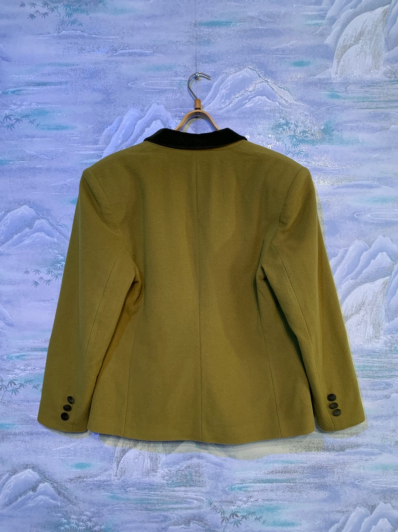 Vintage Warm Wool Austrian Jacket Women German Loden Trachten Jacket ...