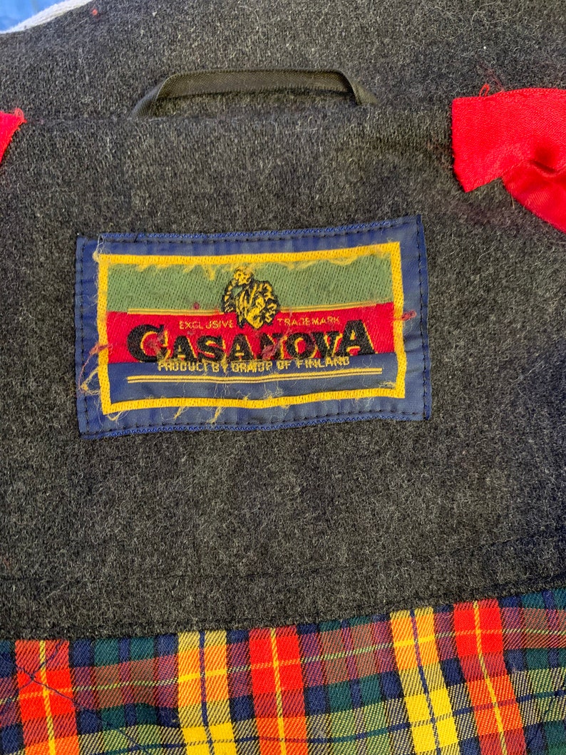 Mens Gray Casanova Wool Jacket Peacoat Zipper and Button up - Etsy