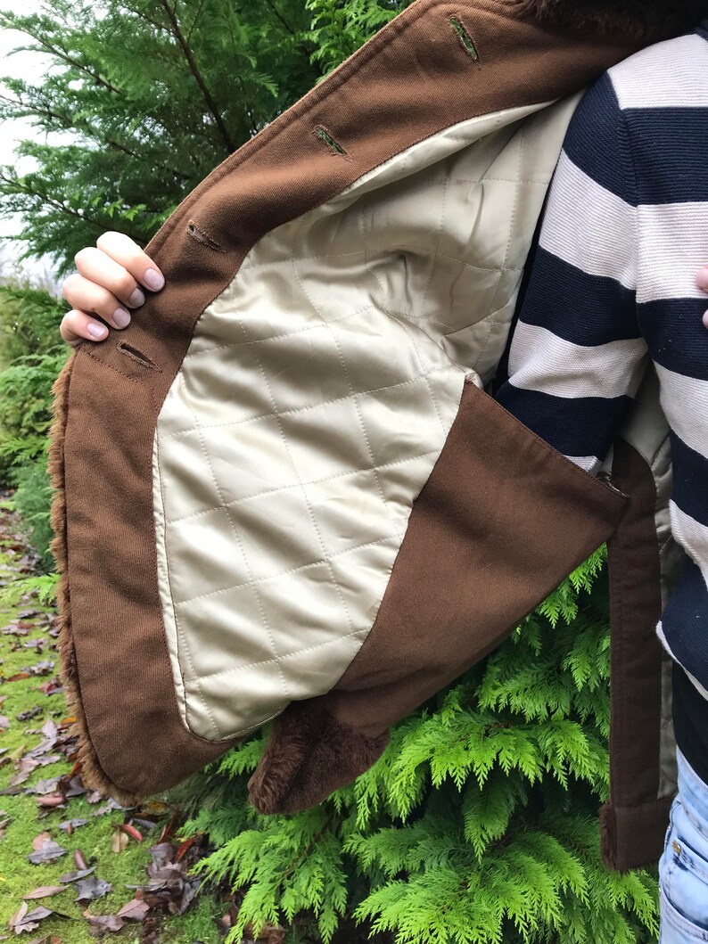 Armani Brown Cropped Cloak Sand Brown Cape Coat Elegant Cloak ...