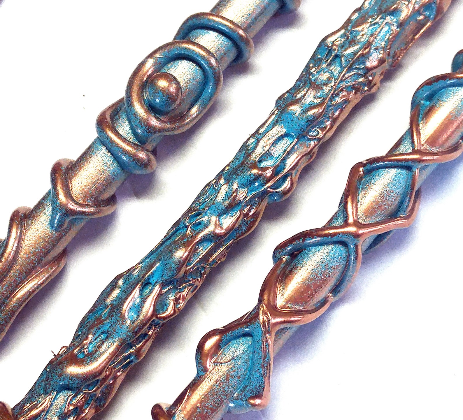 Wand for Wizard Copper Wand Verdegris Finish - Etsy