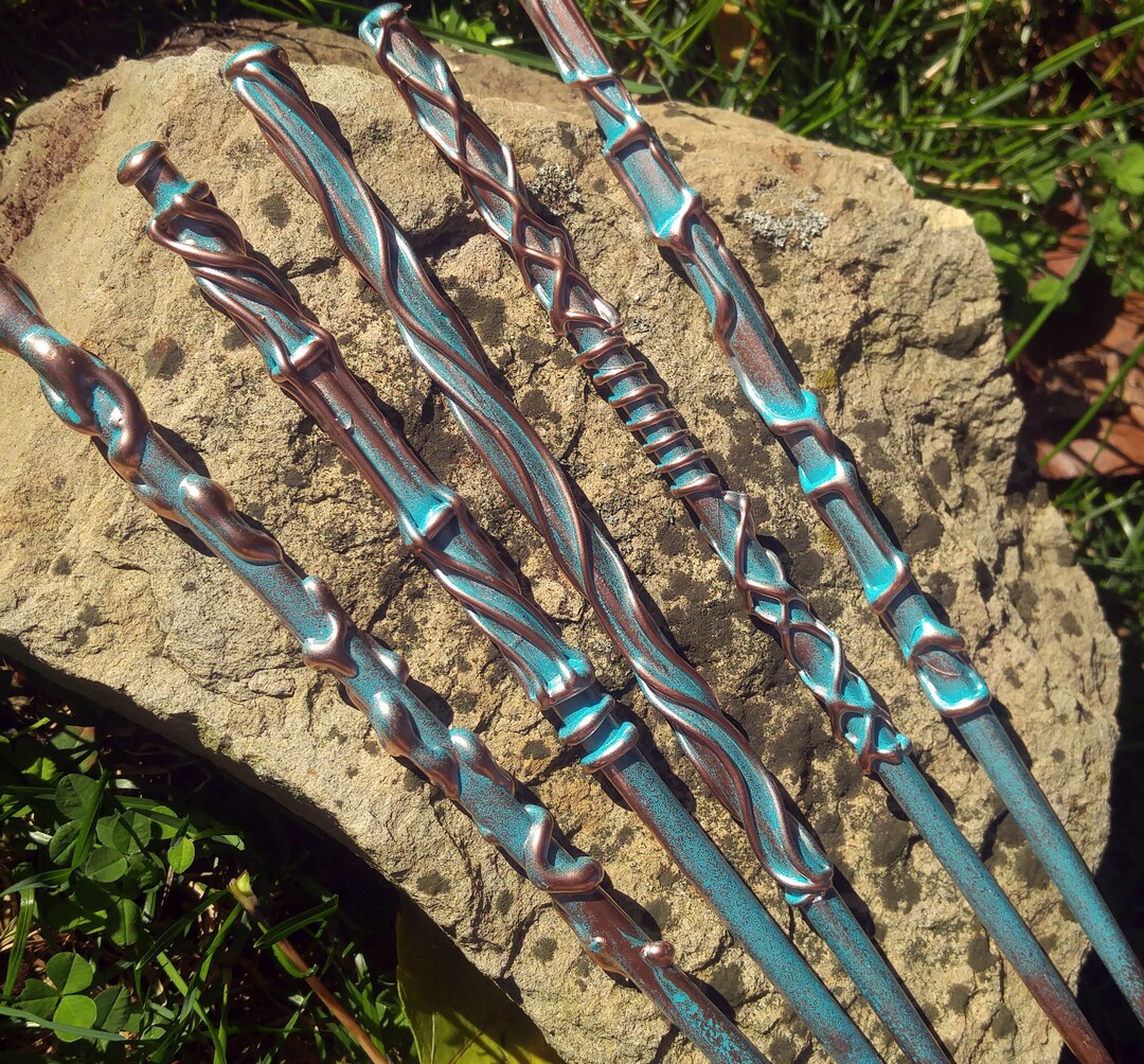 Wand for Wizard Copper Wand Verdegris Finish - Etsy