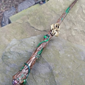 Magic Wand With Dragon, Wizard Wand, Witch Wand, Dragon Wand - Etsy