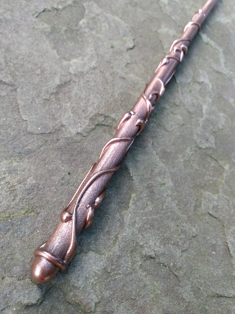 Vine Wood Wand Wand for Witch Copper Wand Magic Wand - Etsy