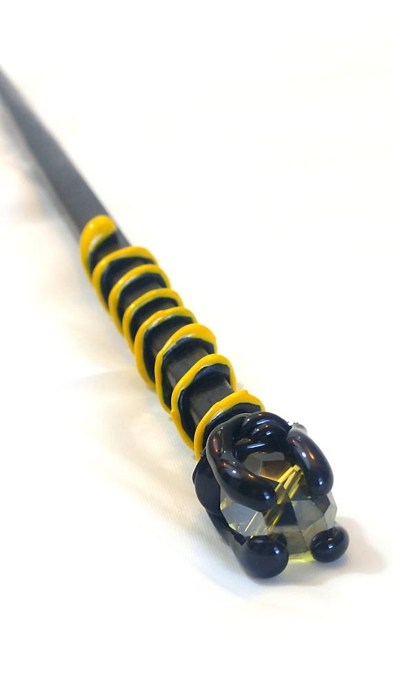 Items similar to Wand yellow House Colors, wizard wands, party favor ...