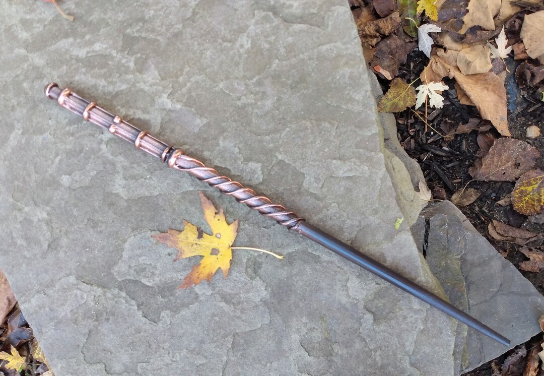 Large Wand Wood Wand Copper and Walnut Finish /magic Wand - Etsy Canada