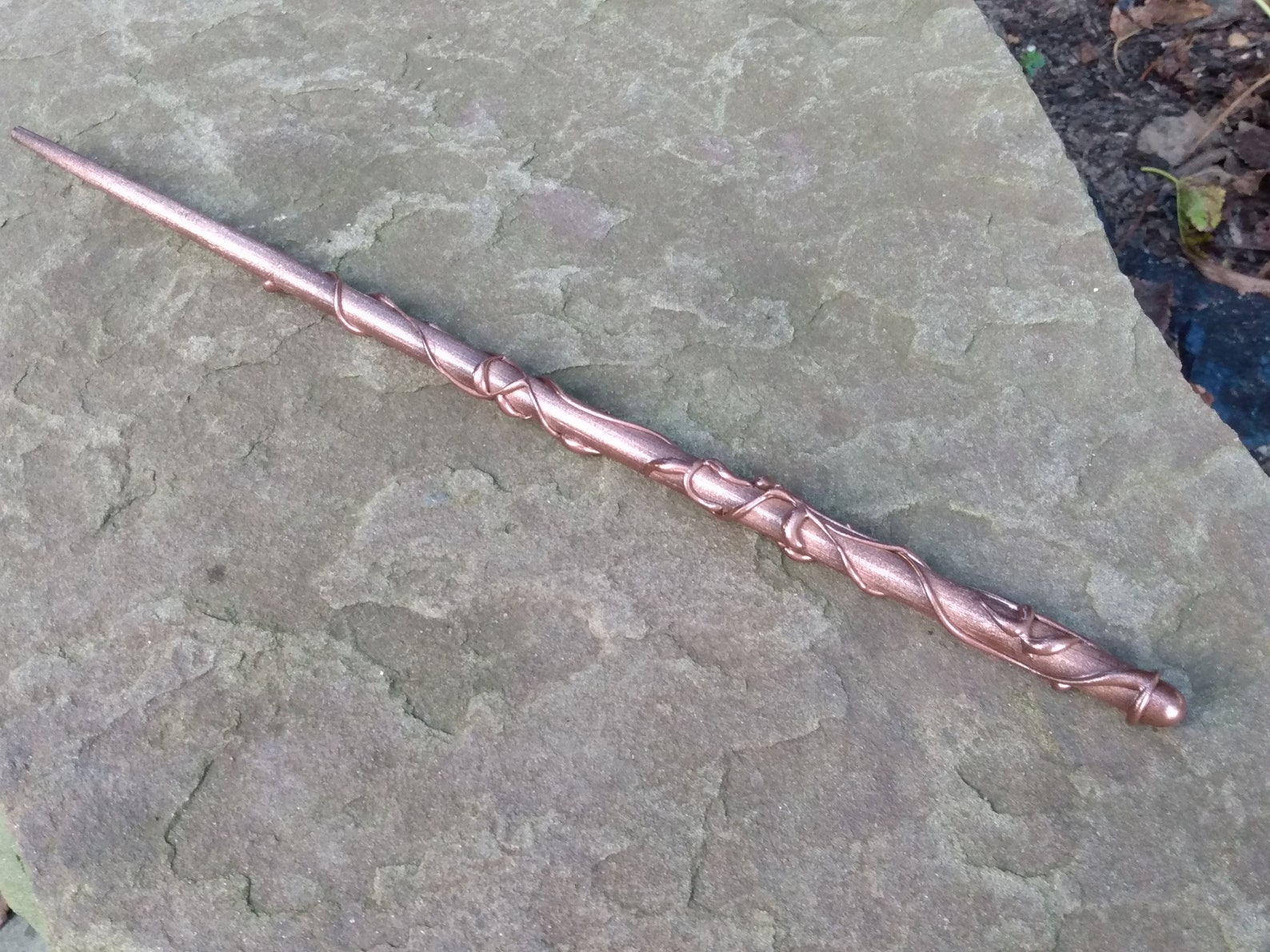 Vine Wood Wand Wand for Witch Copper Wand Magic Wand - Etsy