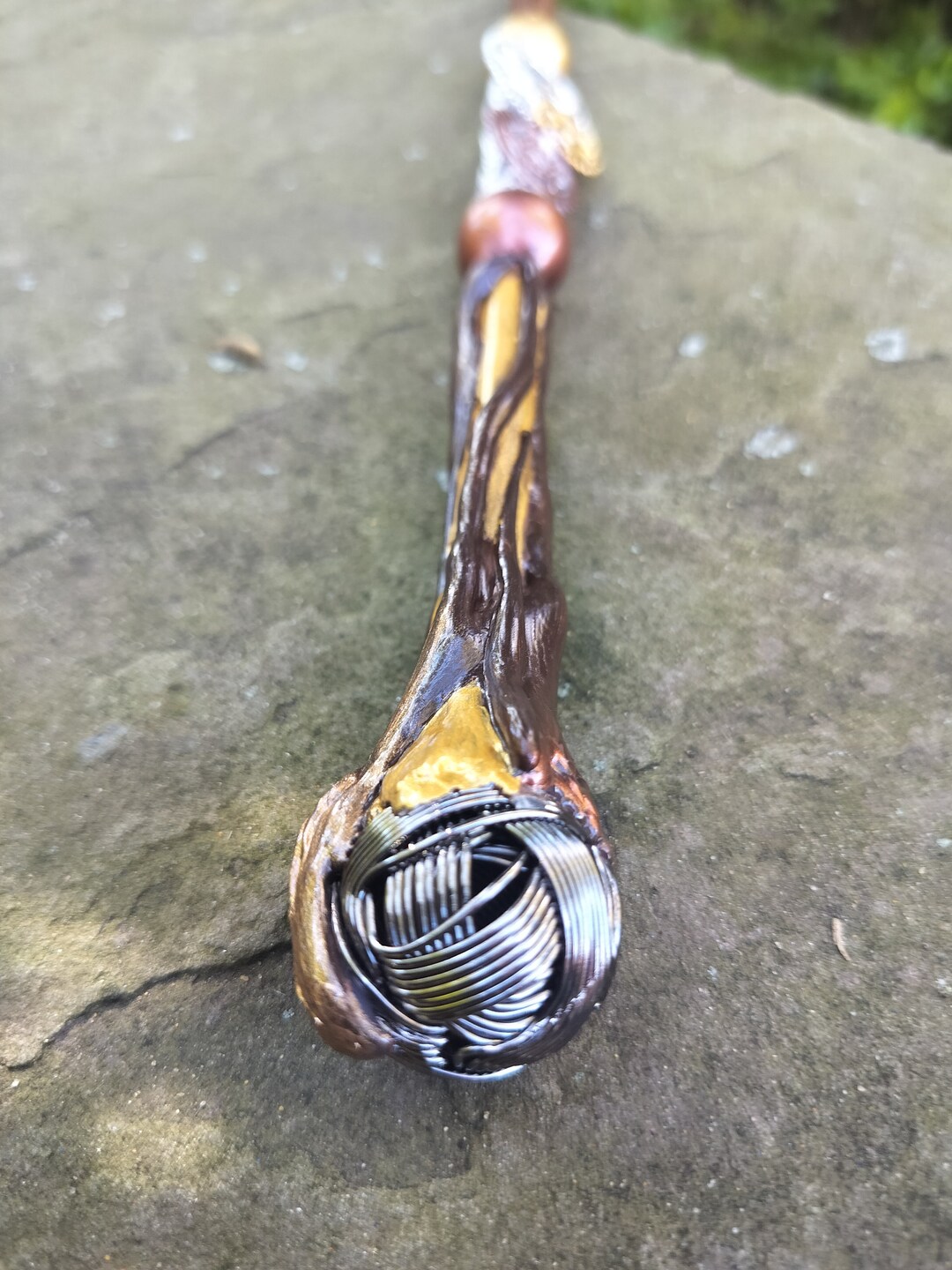 Magic Wand Steampunk Wizard Wand Wood Wand - Etsy