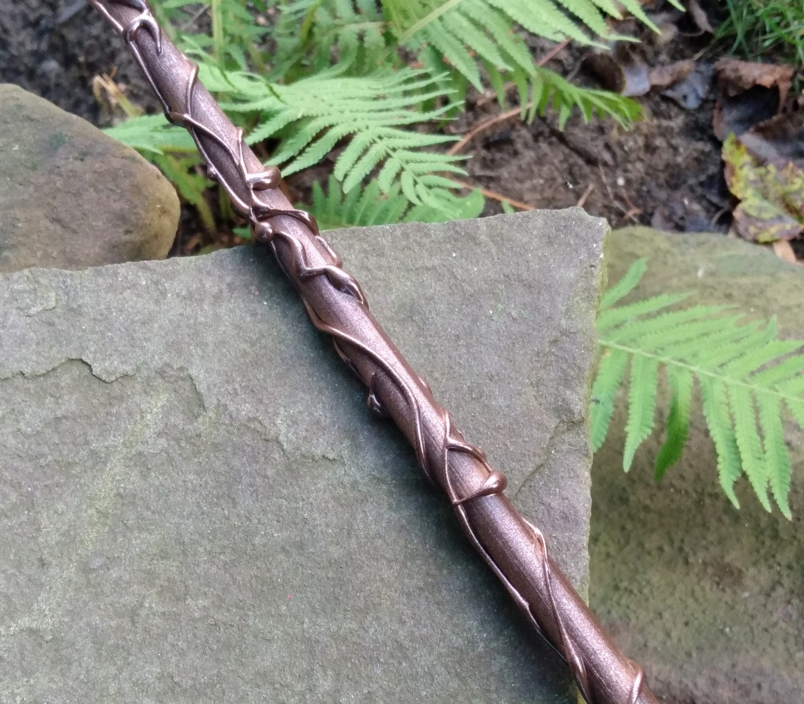 Vine Wood Wand Wand for Witch Copper Wand Magic Wand - Etsy