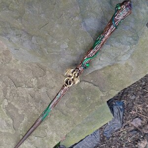Magic Wand With Dragon, Wizard Wand, Witch Wand, Dragon Wand - Etsy