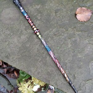 Magic Wand, Multicolor Black Magic Wand, Fairy Wand, Wizard Wand, Witch ...