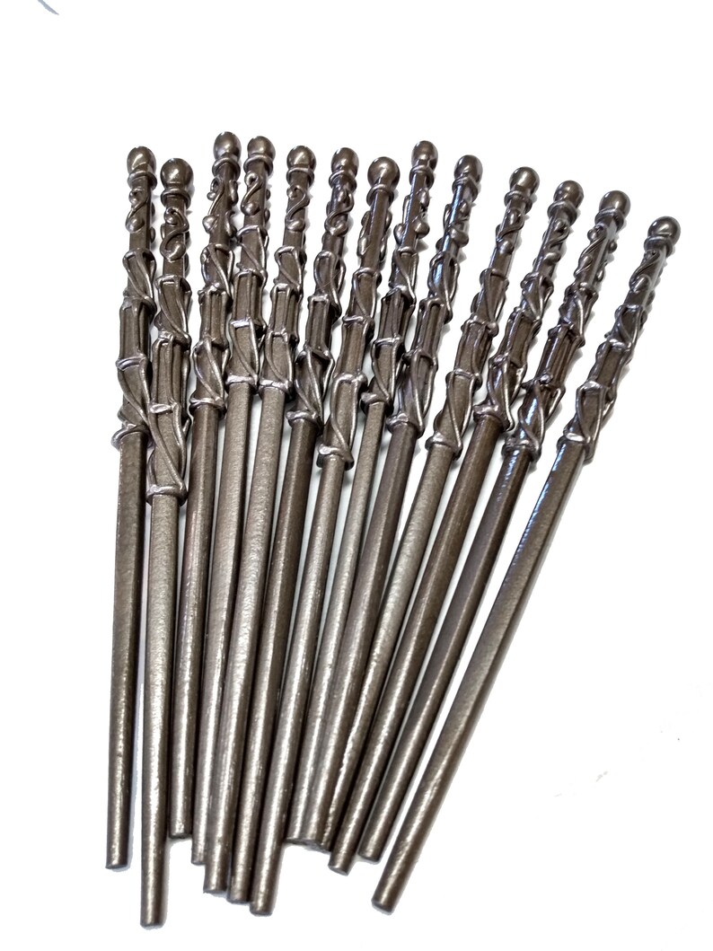 Magic Wand / Metallic Wand / Warlock Wand / Party Favors | Etsy