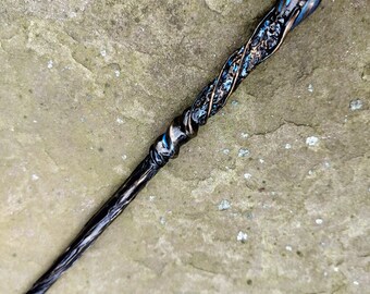 Magic Wand Blue and Gold Cosplay Magic Wand Witches Wand Party Wand ...