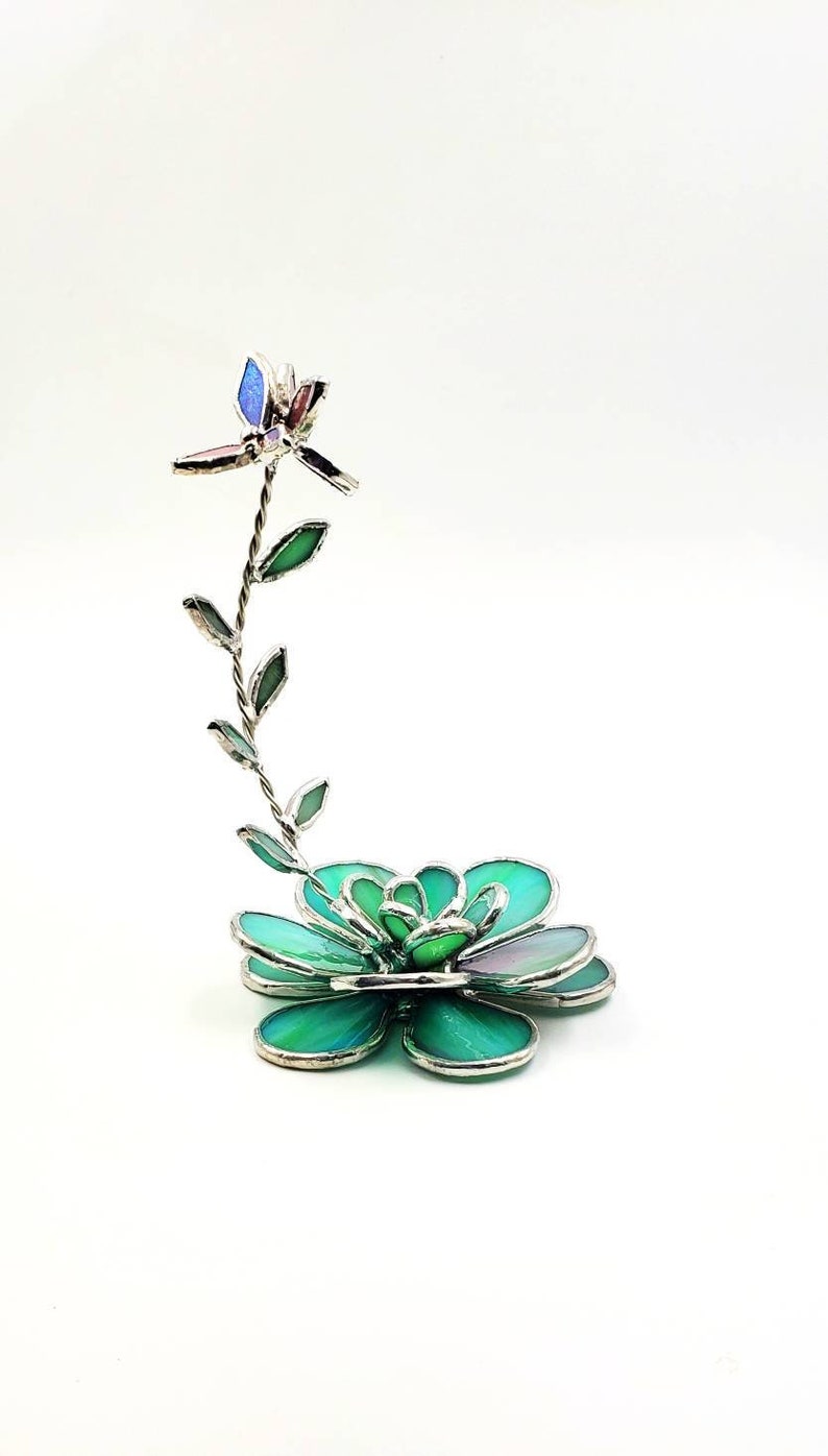 Stained Glass Blooming Succulent - Etsy