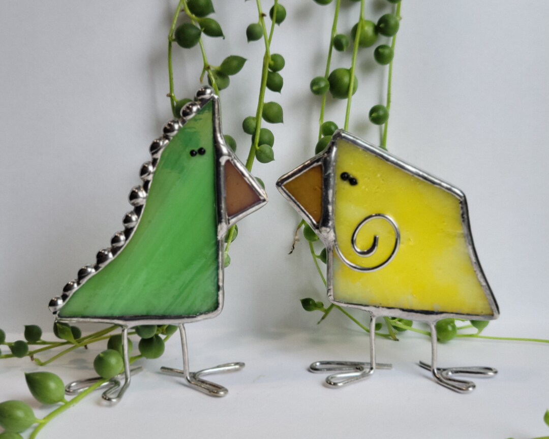 Chicks for Sale! Stained Glass Scrap Birdies - Etsy