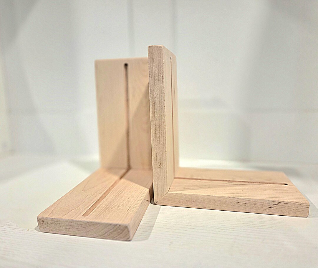 Solid Maple Wood Bookend Blanks for Stained/fused Glass Art - Etsy