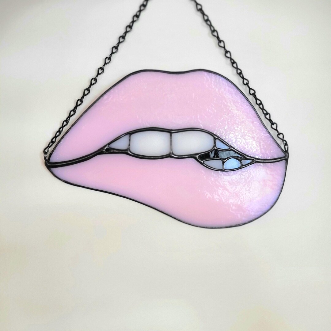 Stained Glass Sentual Lip Bite - Etsy