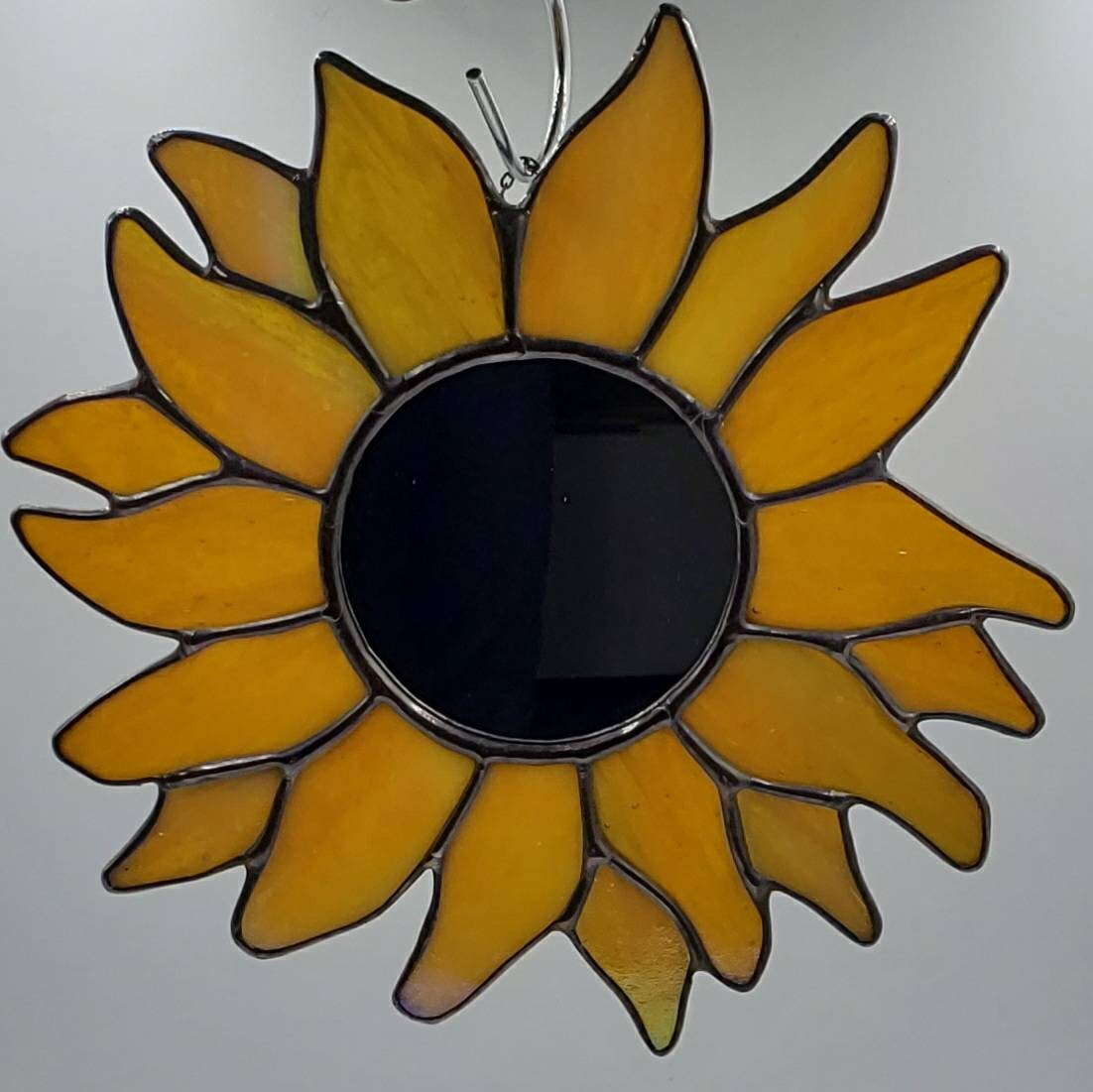 Stained Glass Sunflower Mirror - Etsy