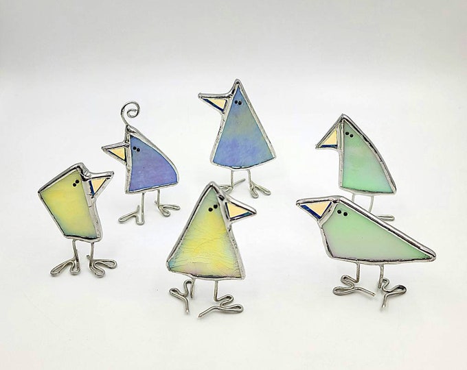 Chicks for Sale Stained Glass Scrap Birdies - Etsy