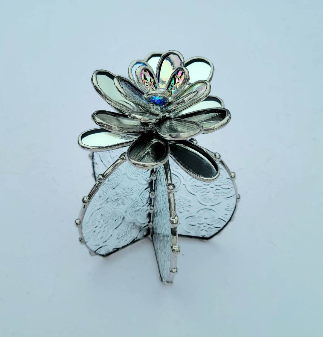 Stained Glass Blooming Cactus - Etsy