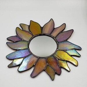 Stained Glass Sunflower Mirror - Etsy