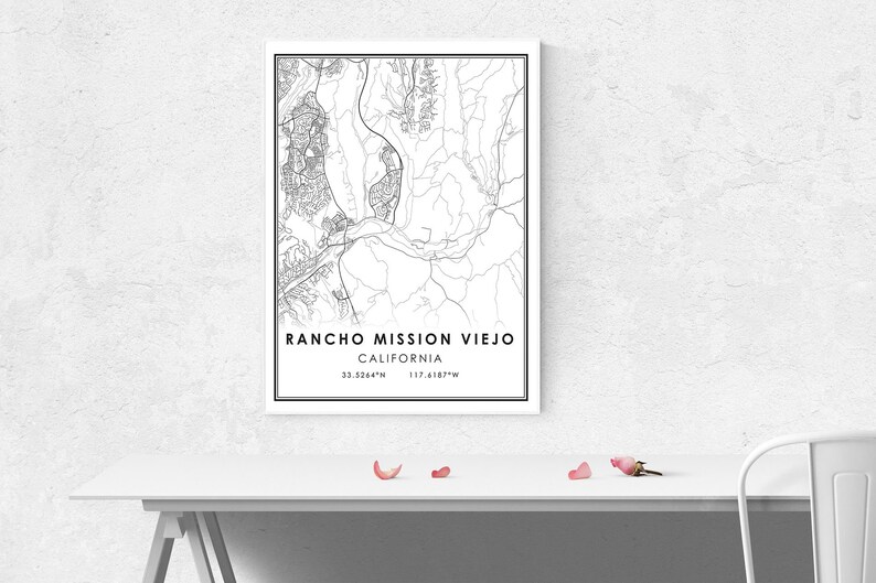 Rancho Mission Viejo Map Print Poster Canvas California Map | Etsy