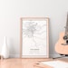 Pullman Map Print Poster Canvas | Washington Map Print Poster Canvas ...
